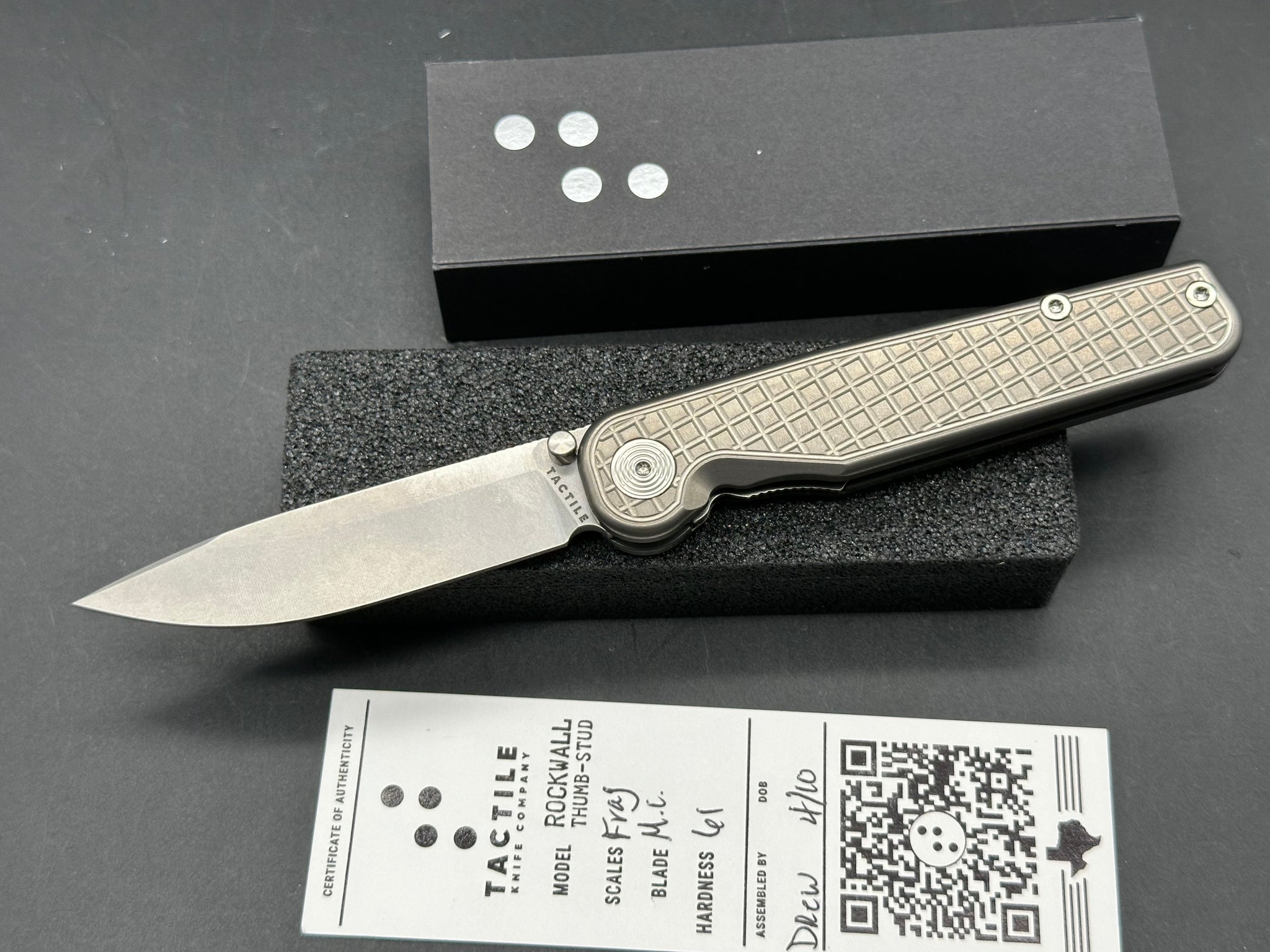 Tactile Rockwall Folder - Darkwash Monkey Edge FRAG Pattern