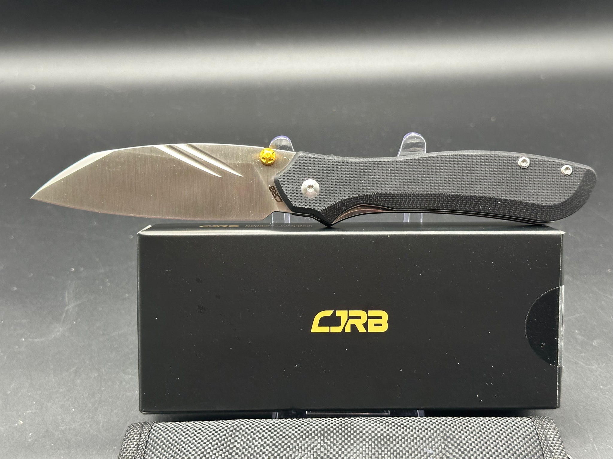 CJRB FUGLY BLACK G10 HANDLE AR-RPM9 WHARNCLIFFE PLAIN EDGE