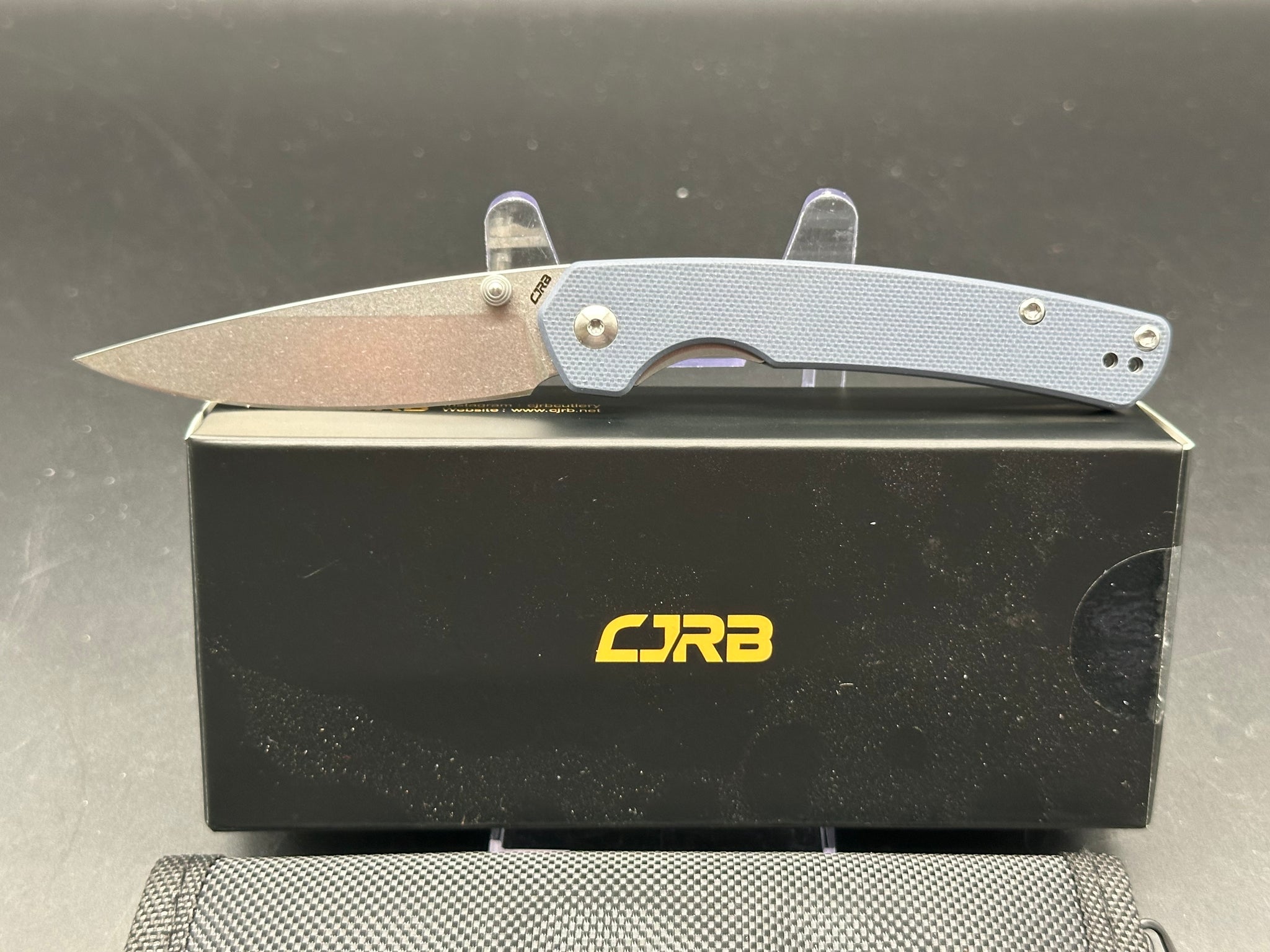CJRB KAIN GRAY G10/ALUMINUM HANDLE AR-RPM9 DROP POINT