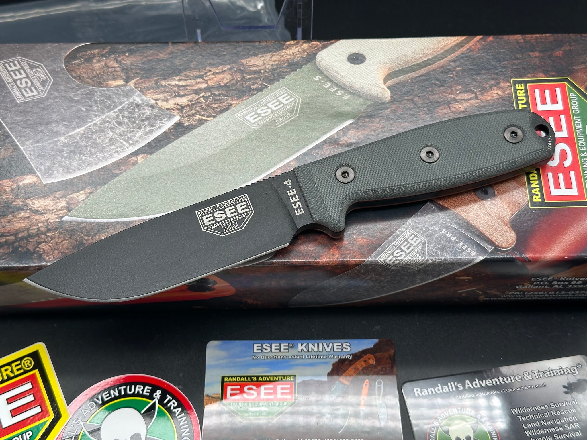 ESEE Knives ESEE-4P-KO Knife (4.5" Black) No Sheathing