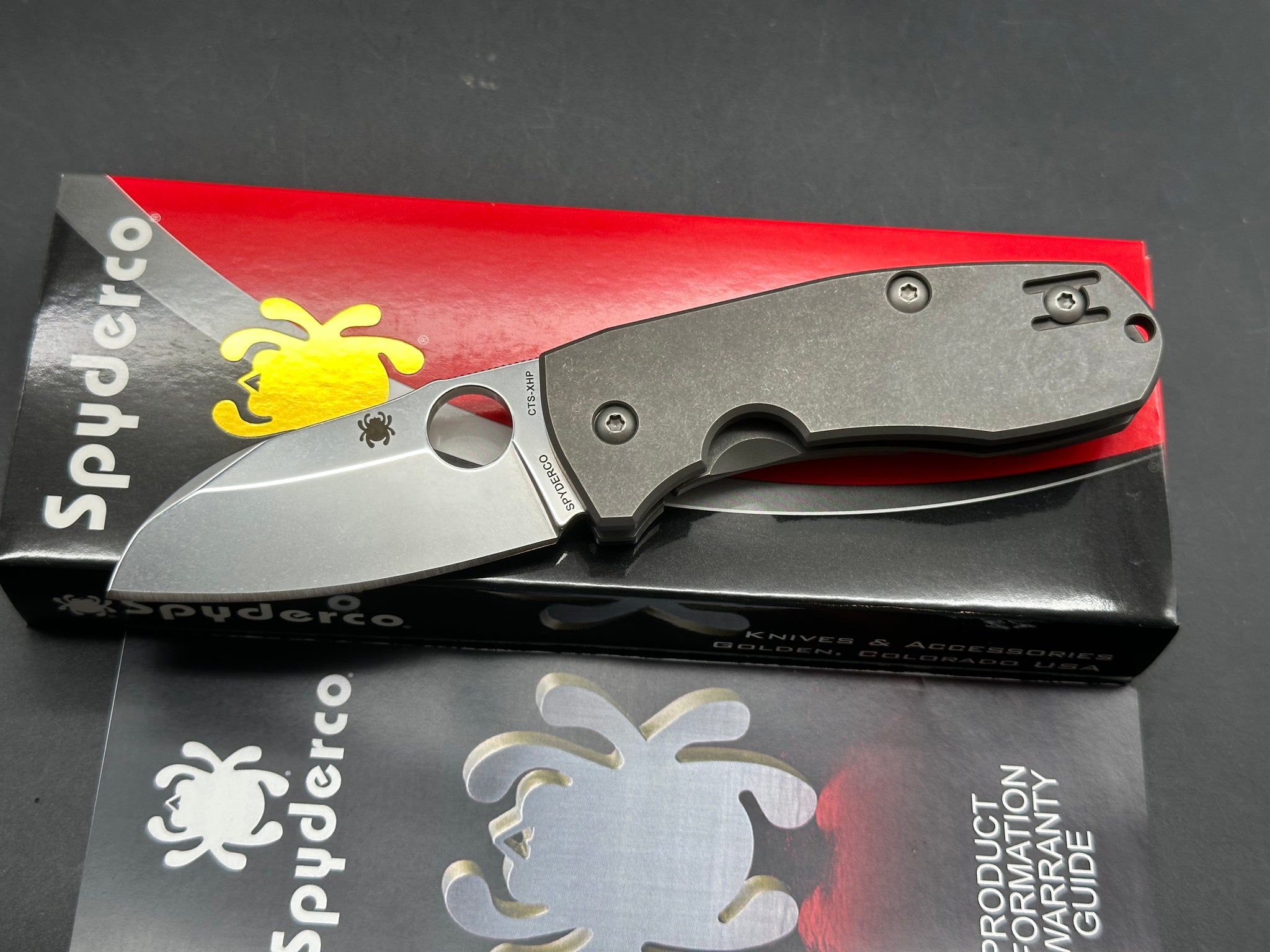 Spyderco Techno 2 titanium CTS-XHP