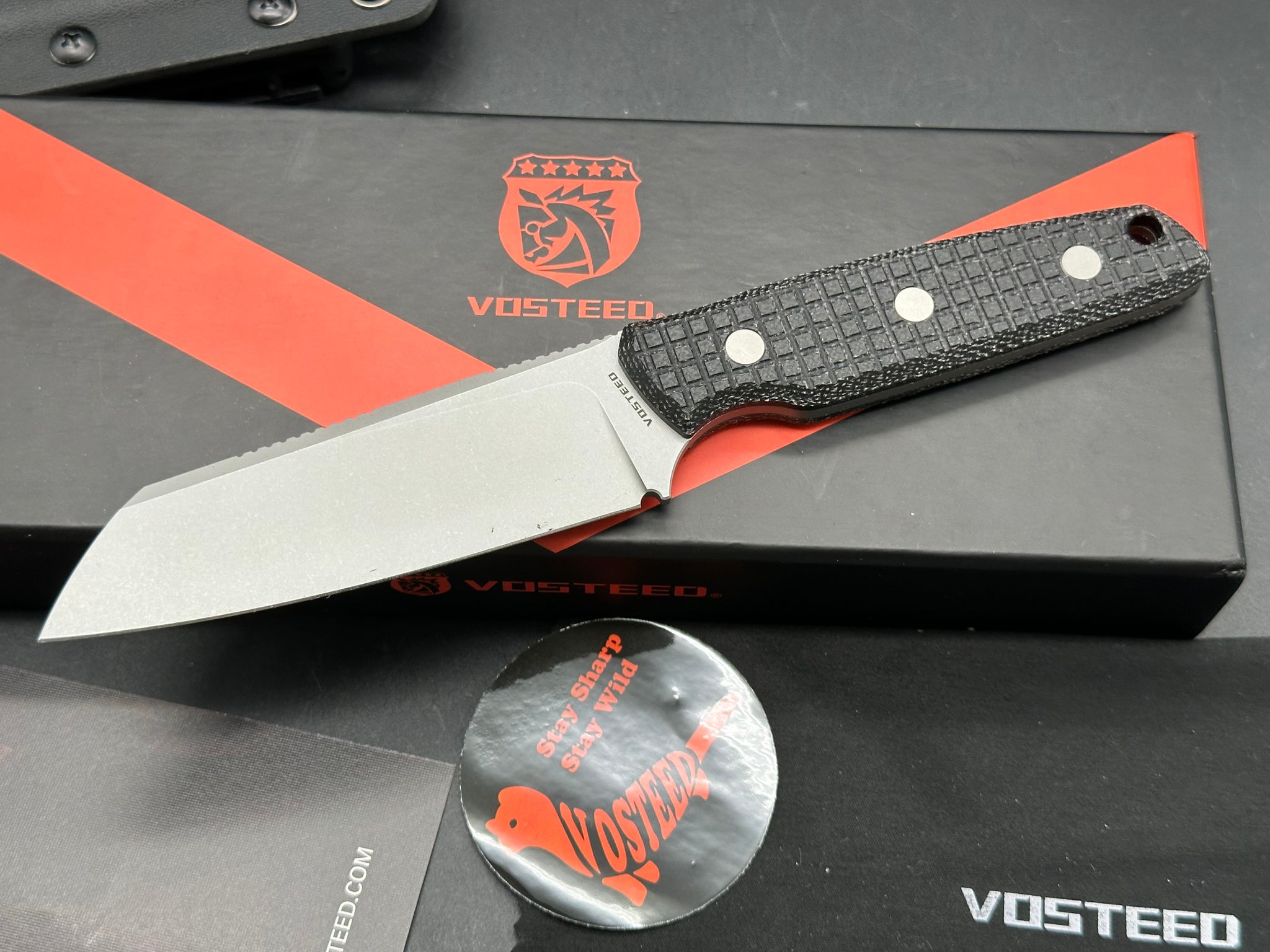 Vosteed Mink - Fixed Blade Knife (3.99" Nitro-V Blade & Micarta Handle