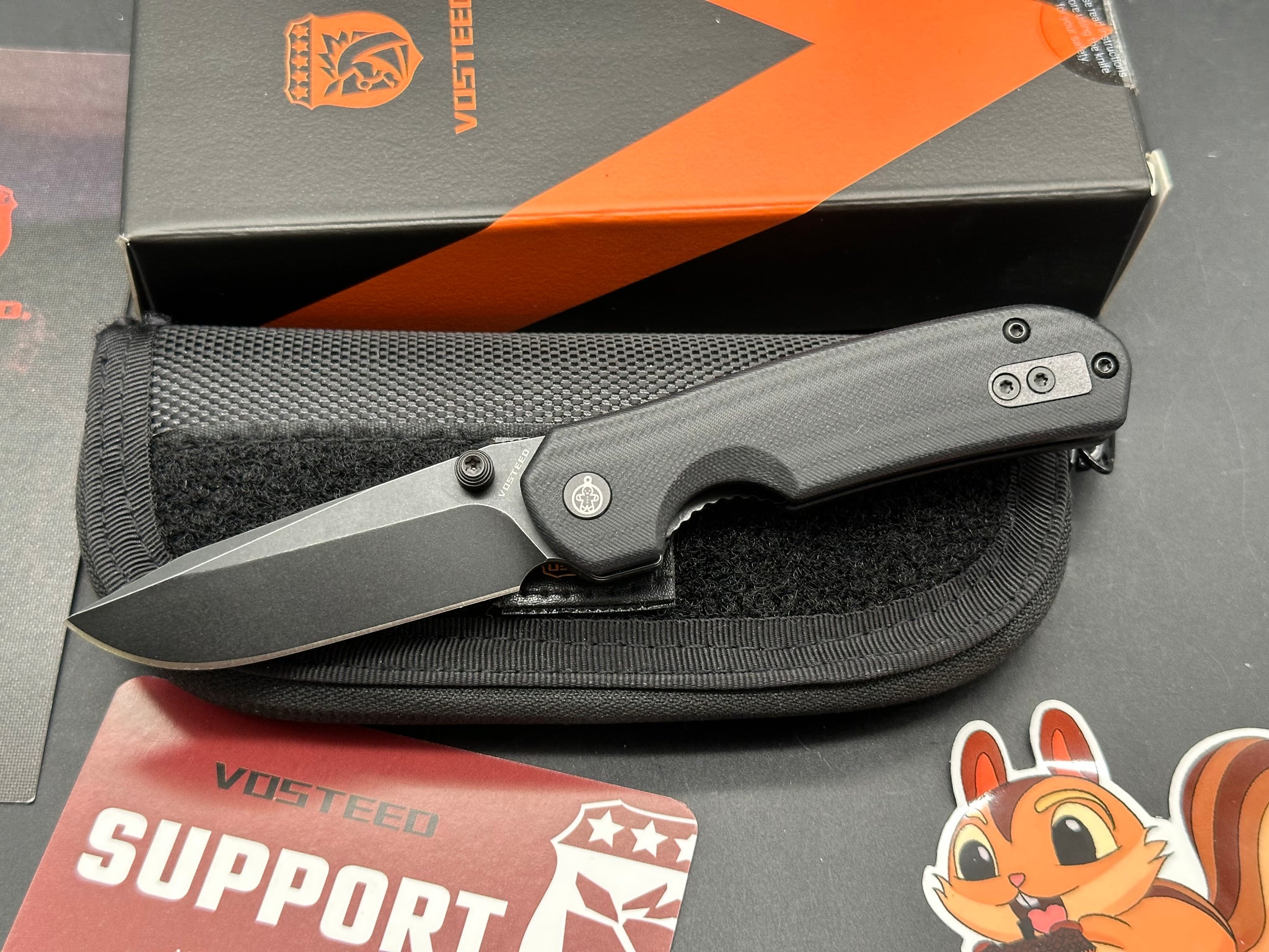 Vosteed Chipmunk - Liner Lock Knife (2.64" 14C28N Blade & G10 Handle)