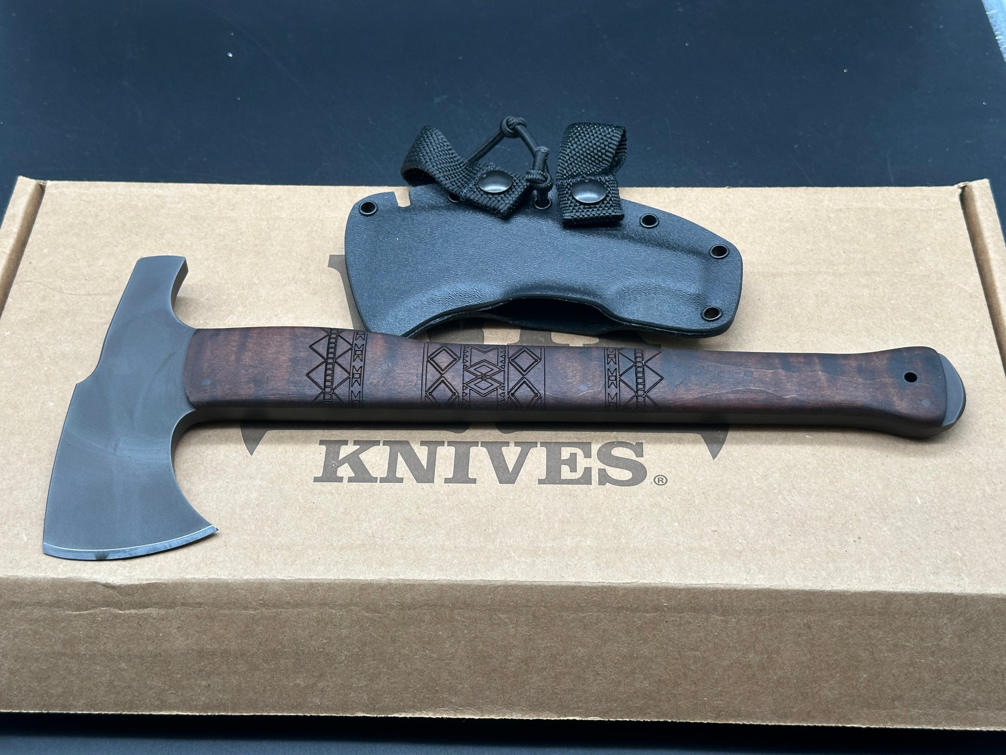 Winkler Knives Hammer Combat Axe - Tribal Maple Tomahawk