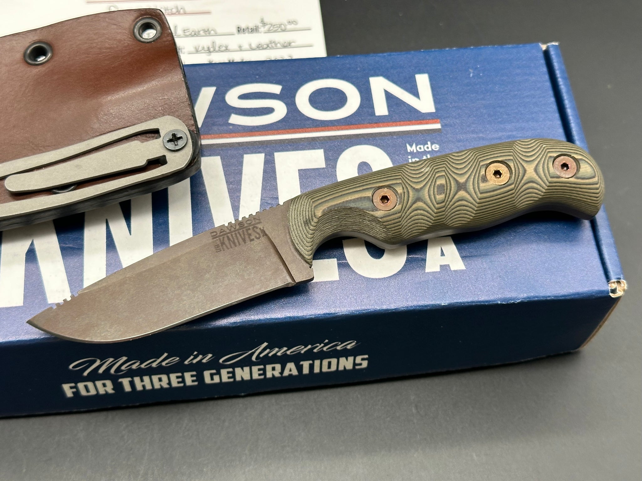 Dawson Deep Notch in Magnacut w/ultra camo scales and scorched earth b