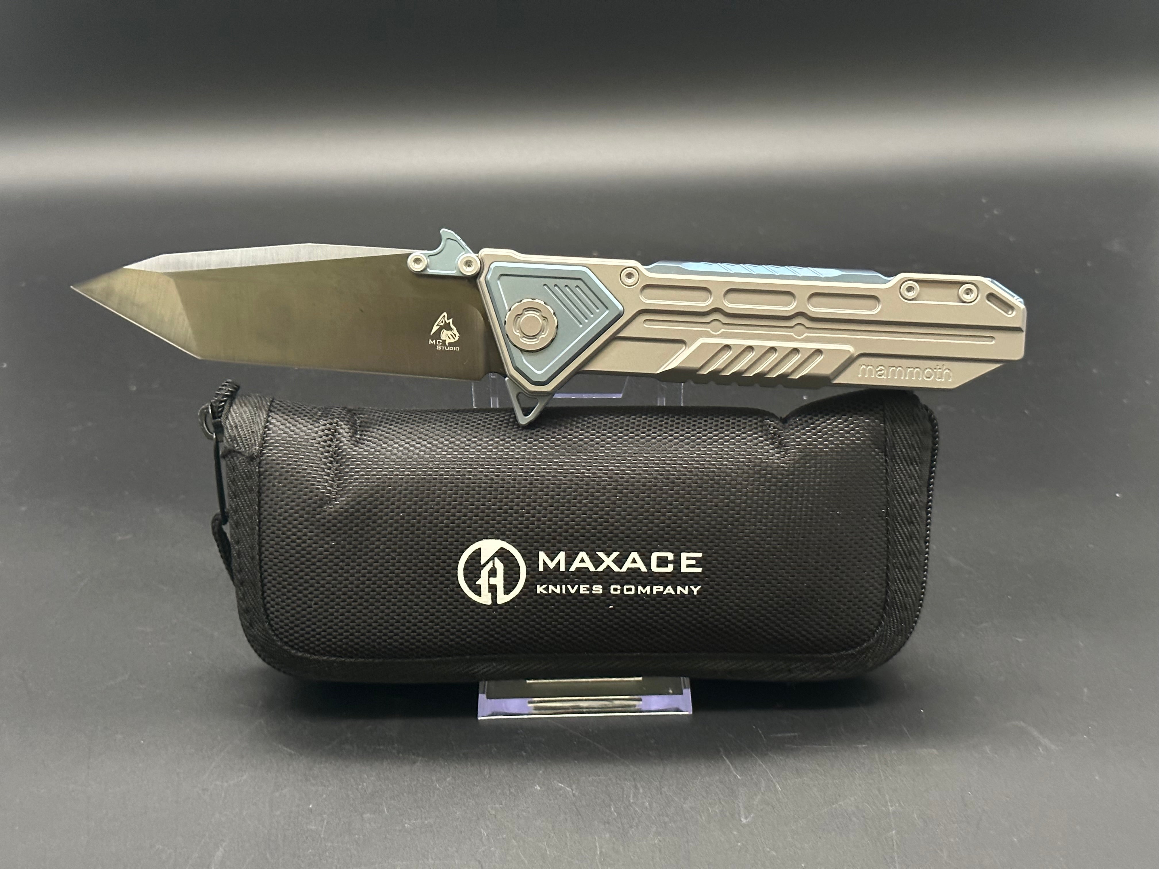 MAXACE MAMMOTH TITANIUM ALLOY HANDLE TANTO BLADE – LuvThemKnives