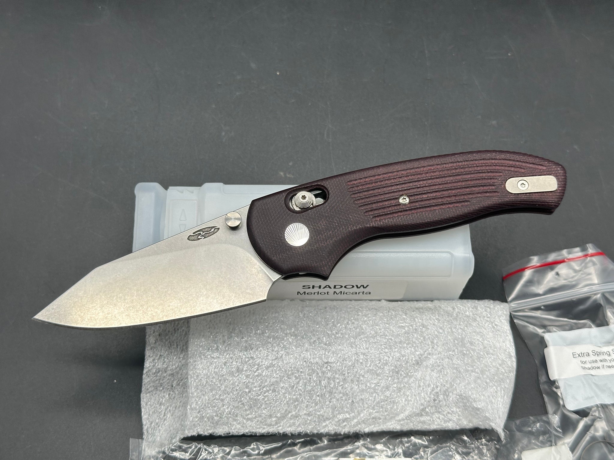 TRM Shadow- Merlot Micarta 20cv