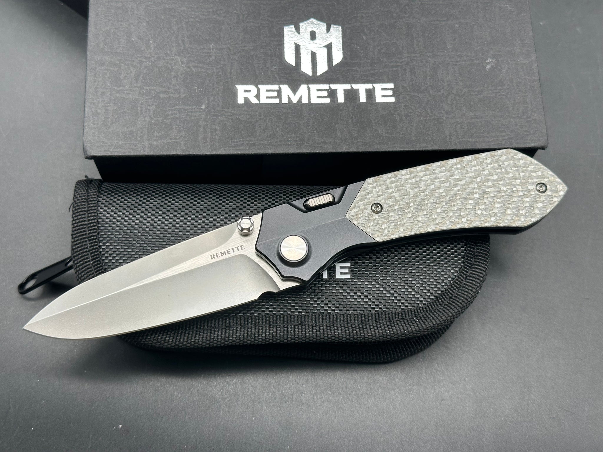 REMETTE RT-Meteor Knife Titanize Titanium Handle M390 Blade