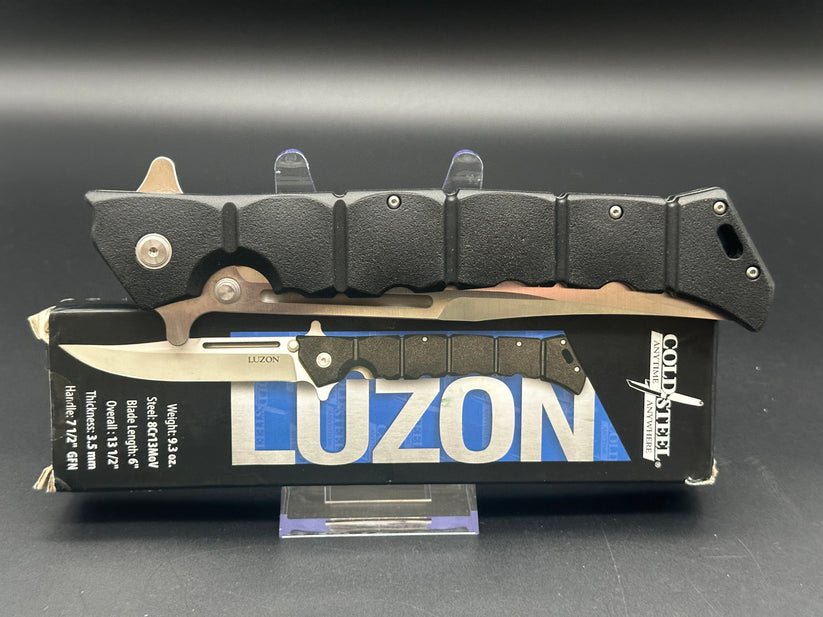 COLD STEEL LARGE LUZON FLIPPER POCKET KNIFE PLAIN EDGE – LuvThemKnives