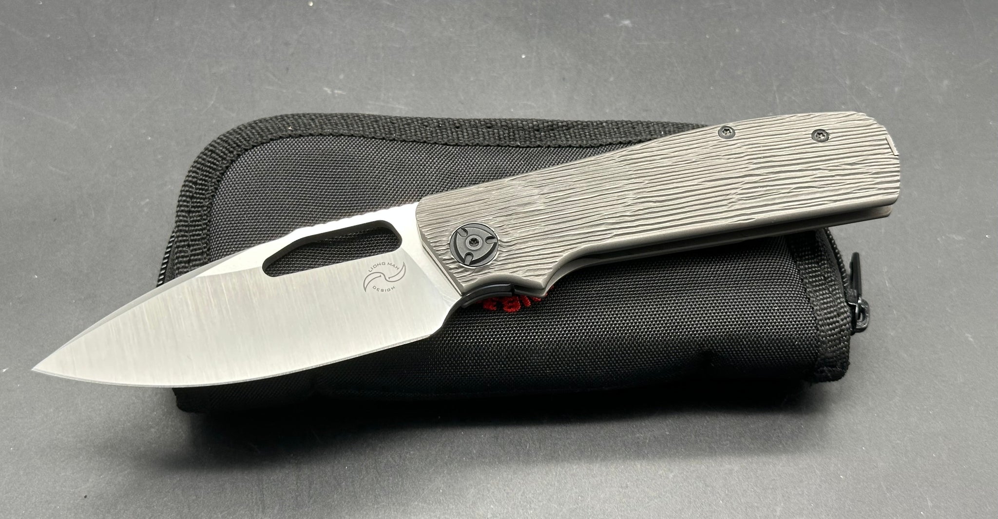Liong Mah Field Duty barked texture & blackwashed titanium handle w/M3