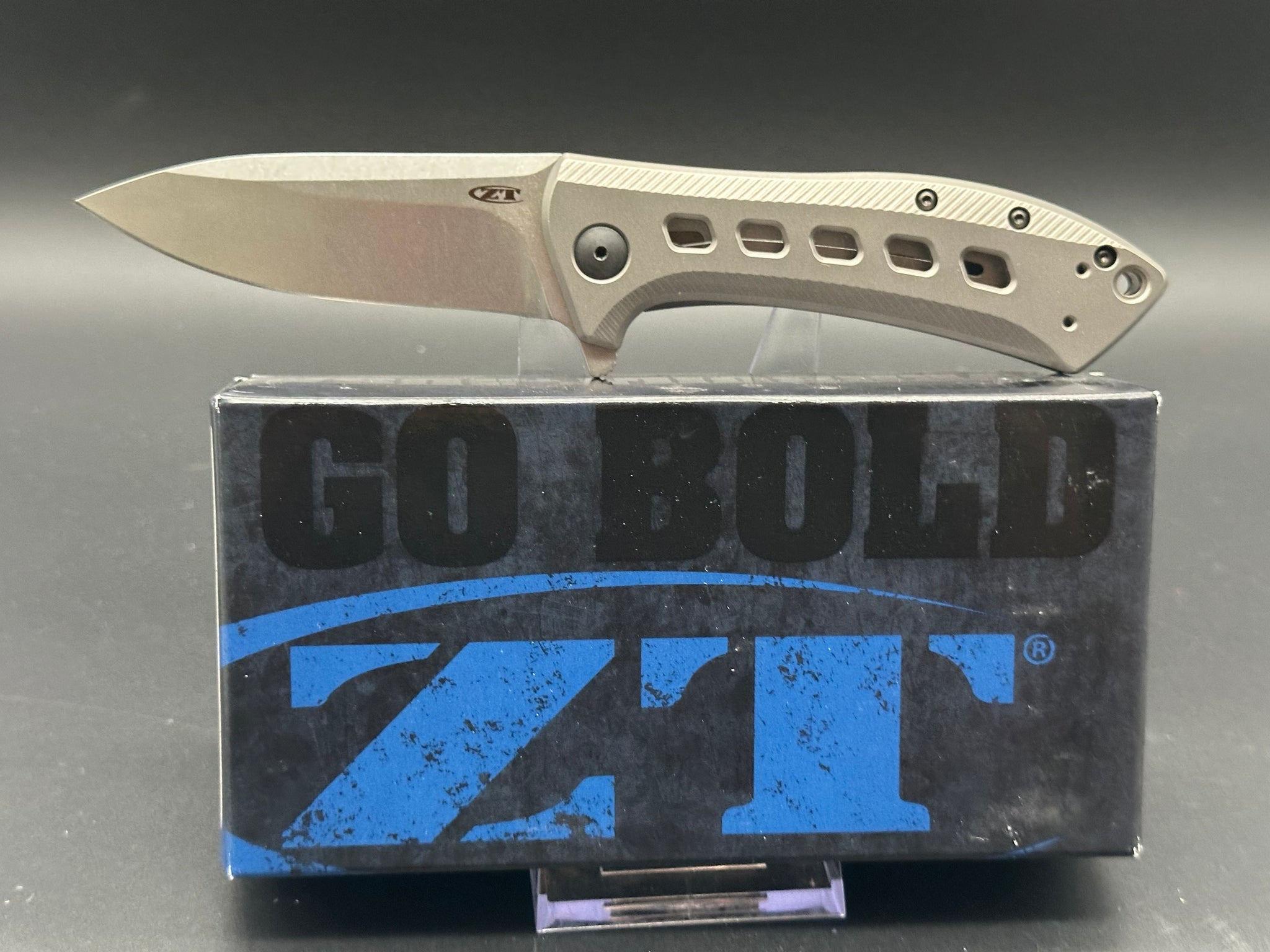 Zero Tolerance Rexford 0801TI Flipper Knife 3.5" S35VN Stonewashed Bla