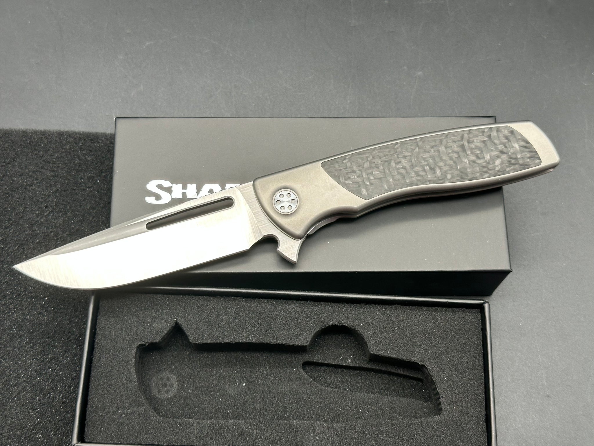 Sharp By Design Mini Evo Drop Point - Carbon Fiber