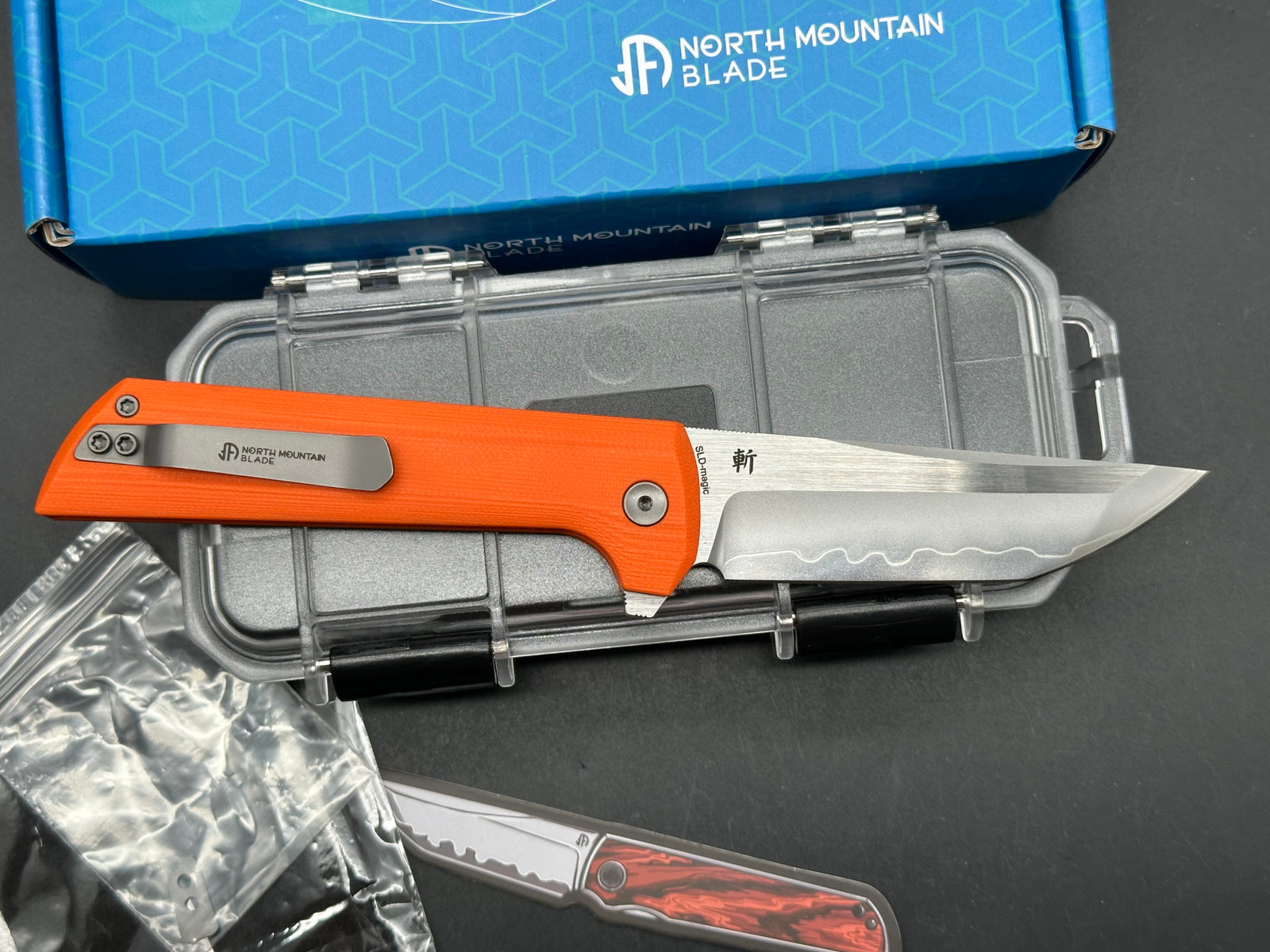 North Mountain Blade Chop 2 Orange G10 real SAN MAI SLD-Magic Japanese