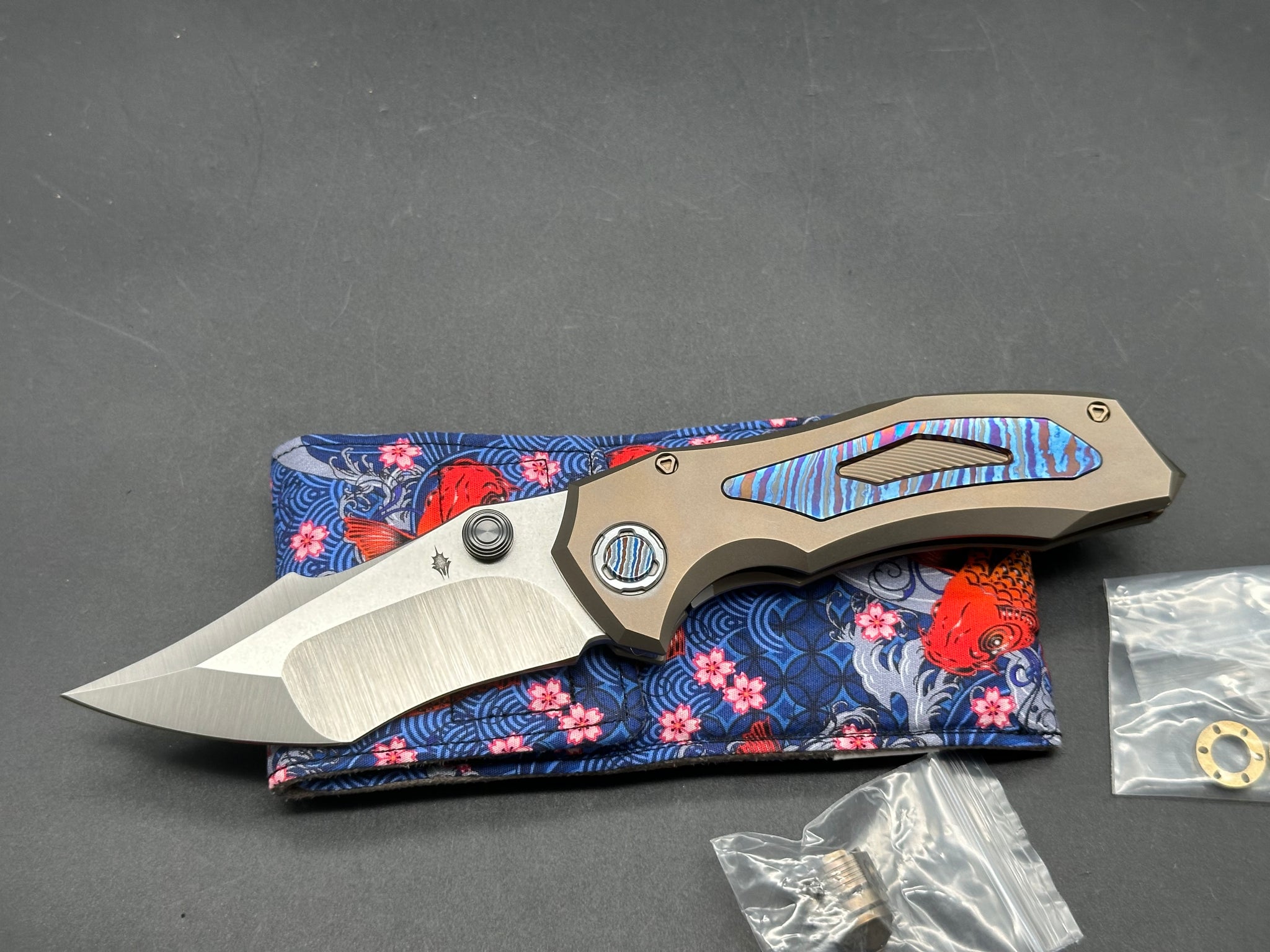 Genex Blade Primarch #6/Bronze Milled TI Frame + Zircoti Inlays, Pivot
